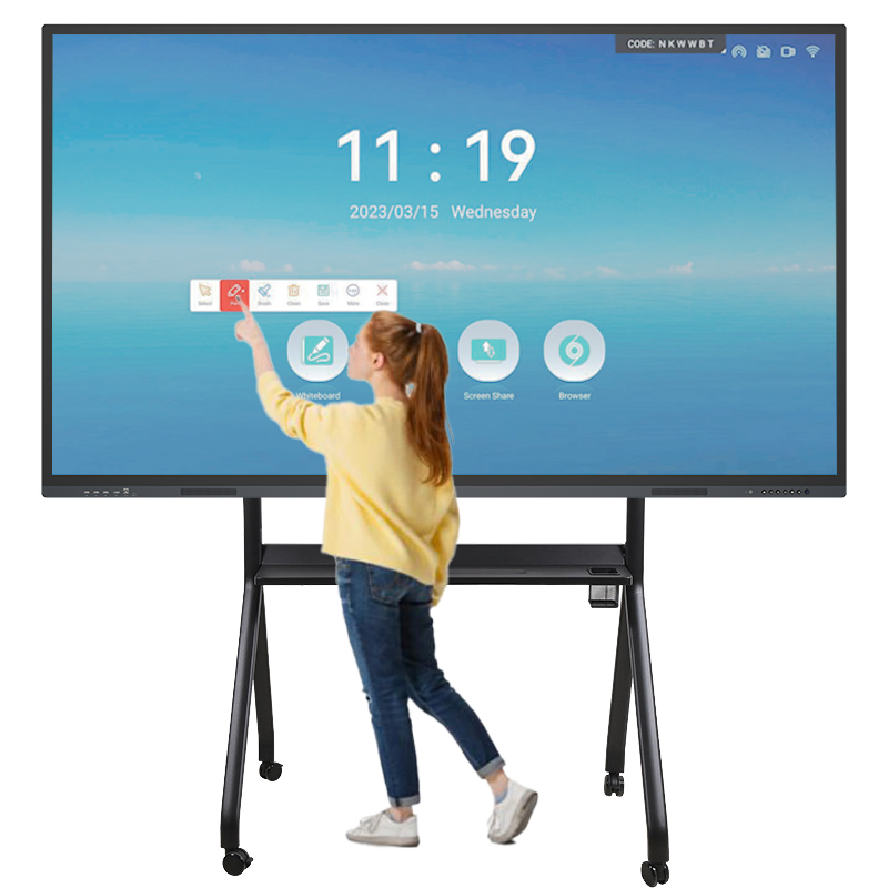 Best Value Flat Panels Smart Education Interactive Whiteboard 4k Screen Led Black For Smart ...